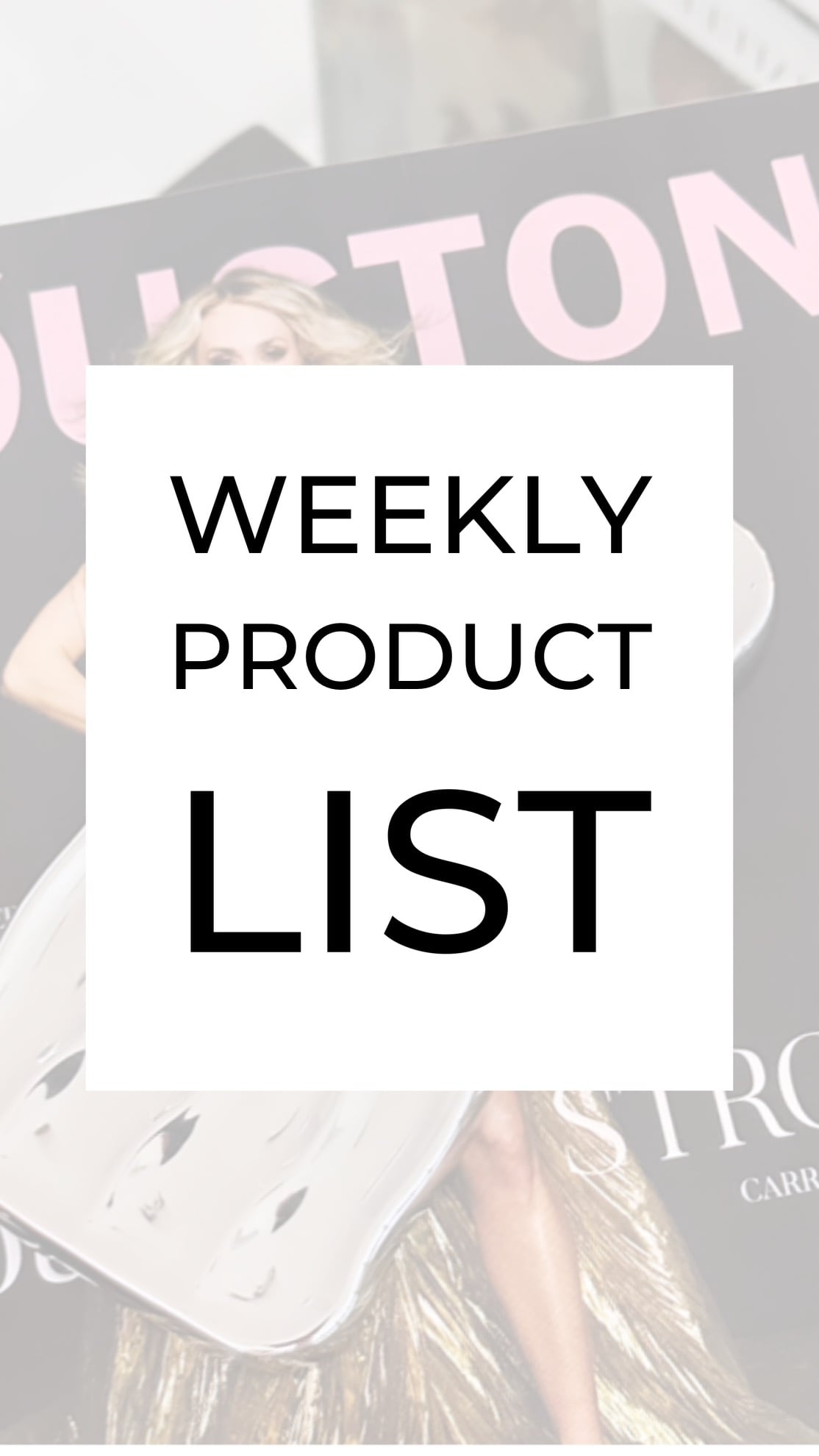 Weekly Product List | Things I Bought and Liked